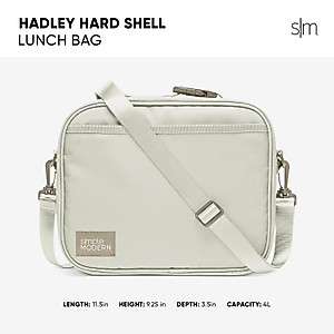 Simple Modern Hadley with Shoulder Strap | Lunch Box for Kids, Teens, and Adults | Insulated Bag for Girls, Boys, Women, Men | Meal Containers with Exterior and Interior Pockets | Almond Birch
