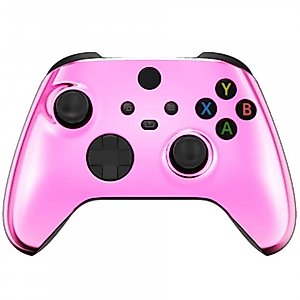 MODDEDZONE Custom Wireless UNMODDED Controller for Xbox One S/X and PC with Exclusive and Unique Designs - The Perfect Gaming Gift for Enthusiasts, Expertly Crafted in the USA Chrome Pink