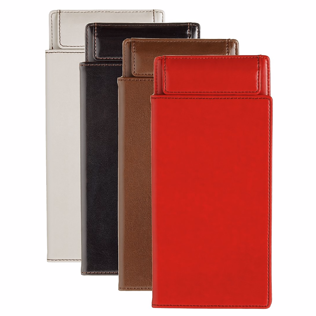 King Jim Leathafes A5E 1952LF Badge Holder (with Cover), Black