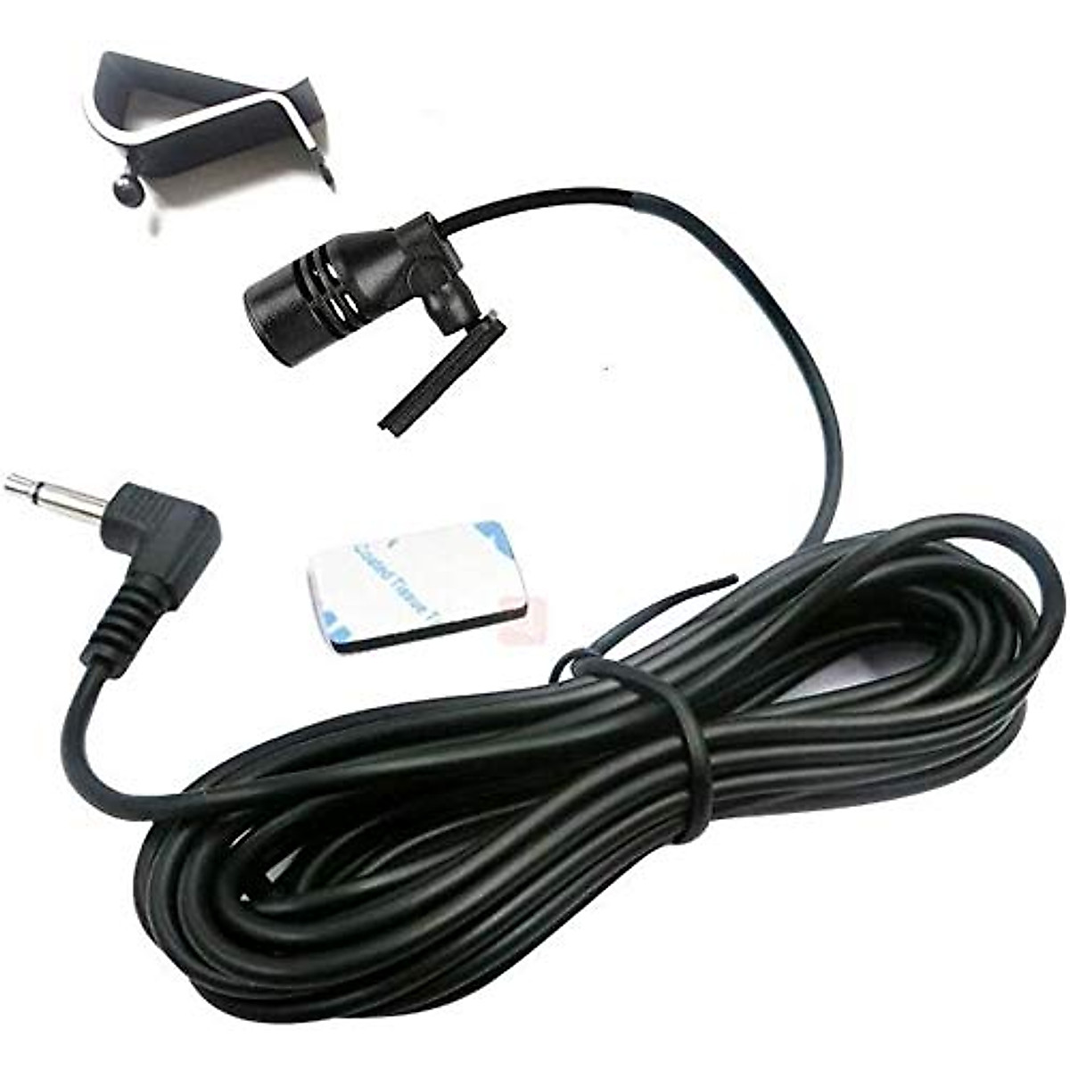 Car Microphone 2.5 mm Mic Compatible for Pioneer AVH-2400NEX,AVH-1400NEX,AVH-201EX,AVH-200EX,MVH210EX,AVH-4200NEX,AVH-2500NEX,AVH-290bt,AVH-x390bs,AVH-X2800BS Car Stereo CD DVD Player Radio Navigation