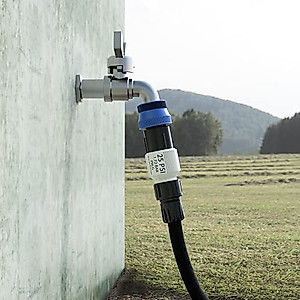 Drip Irrigation Parts Kit - 25 PSI Water Pressure Regulator, Backflow Preventer and 1/2 inch Drip Irrigation Tubing Adapter. Complete Drip Irrigation System. Connects to Hose or Faucet.