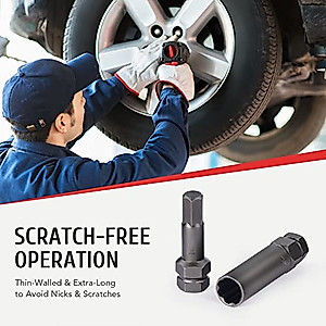 Orion Motor Tech 16pc Locking Lug Nut Master Key Set | SAE & Metric Wheel Lock Removal Kit for Removing Locking Spline Star Hex and Fluted Hex Lug Nuts | Lug Nut Remover Set for Mechanics and More