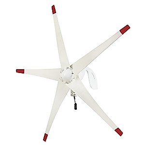 Nature’s Generator Wind Turbine Includes 100 Foot 12 AWG Cable, 5 Blades, Controller Box for Nature’s Generator, Land or Marine Use Day and Night