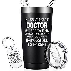 DOEARTE Doctor Gifts for Men - Doctor Appreciation Gifts - A Truly Great Doctor Is Hard to Find - Doctor Day, Graduation Gifts for Doctor, Physician, Dr - 20oz Insulated Tumbler