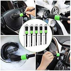 Wontolf 62'' Car Wash Brush with Long Handle Microfiber Car Wash Mop Mitt Kit Car Detailing Brush Cleaning Kit Windshield Squeegee Car Duster Cleaning Cloth for Cars RV Truck Boat 15PCS
