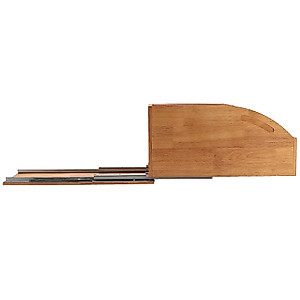 DINDON Pull Out Cabinet Organizer for Pans, Pot lid, Cookie Sheet, Cutting Board, Baking Tray, Slide Out Kitchen Cabinet Storage Organizer, 10.5''W X 21"D X 10.6"H, Wood