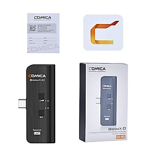 Comica BoomX-DUC RX Wireless Microphone Receiver for Comica BoomX-D 2.4G Wireless Microphone System(Not Compatible with The New Version of BoomX-D)