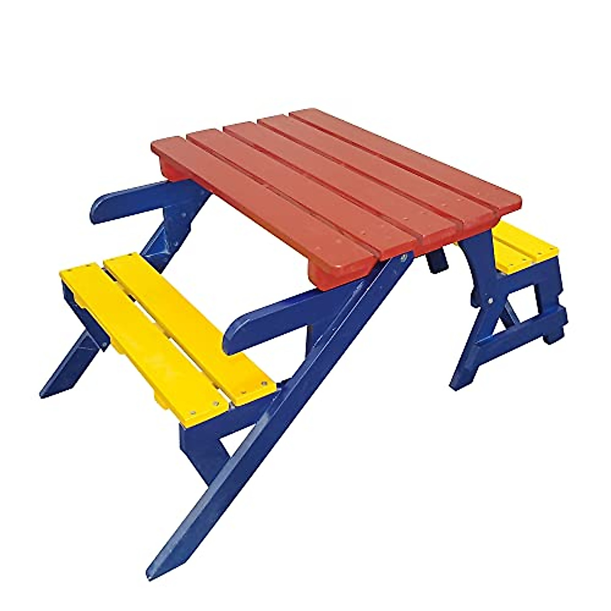 HomVent Kids Picnic Table and Bench for Outdoors, Toddler Picnic Table Set, 2-in- 1 Transforming Interchangeable Outdoor Wooden Picnic Table/Garden Bench for Backyard, Porch, Patio, Deck