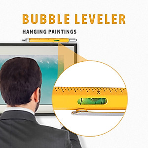 Gifts for Men Multitool Pen,7 in 1 Multi-Functional Stylus Pen,Cool Gadgets,Gifts for Grandpa Husband Dad Boyfriend,Unique Mens Valentines Gifts from Daughter