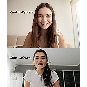 Webcam with Microphone 480P Manual Focus Webcam Computer Camera Web Camera PC Webcam for Video Calling Recording Conferencing (Black)
