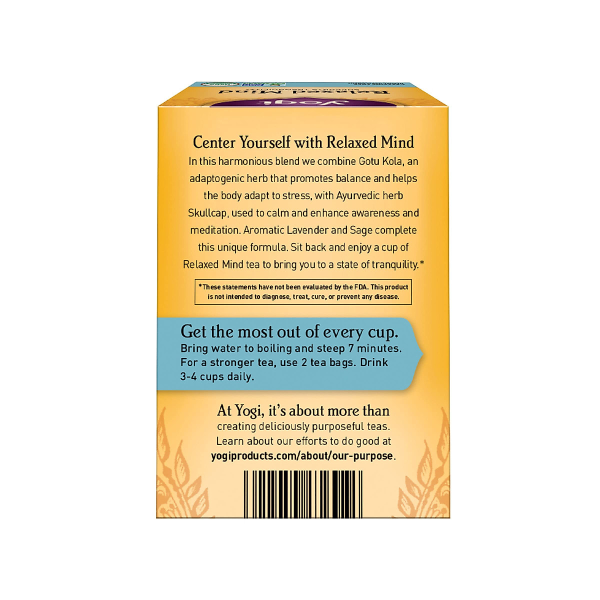 Yogi Tea, Relaxed Mind, 16 Count, Packaging May Vary
