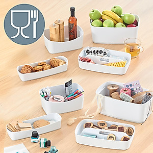 Leitz 52581001 Long MyBox Organiser Tray, High Gloss Plastic, White/Grey;MyBox