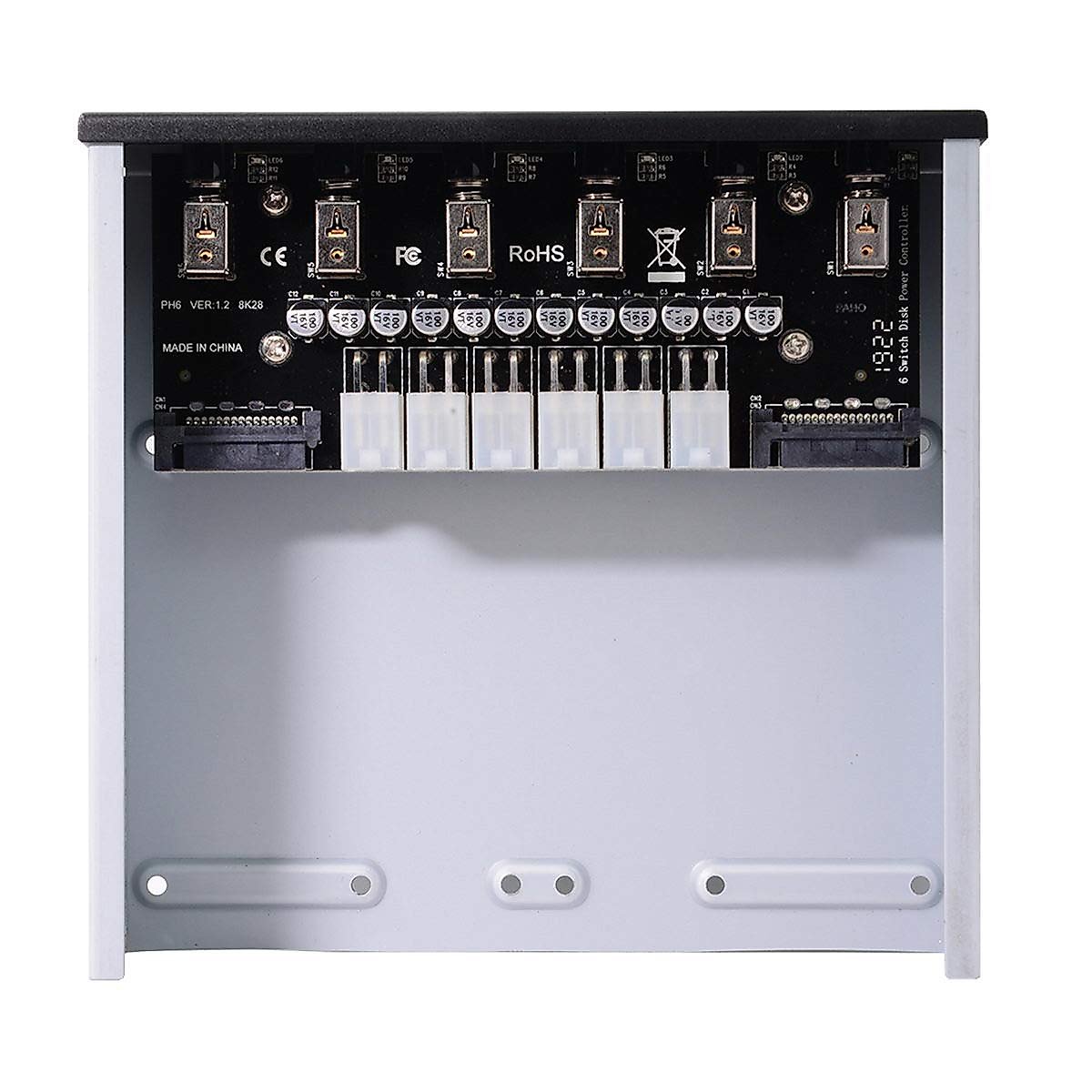 CY Hard Disk 6 Ways Control System Intelligent Control Management System HDD SSD Power Switch with 5.25 CD-ROM Bay