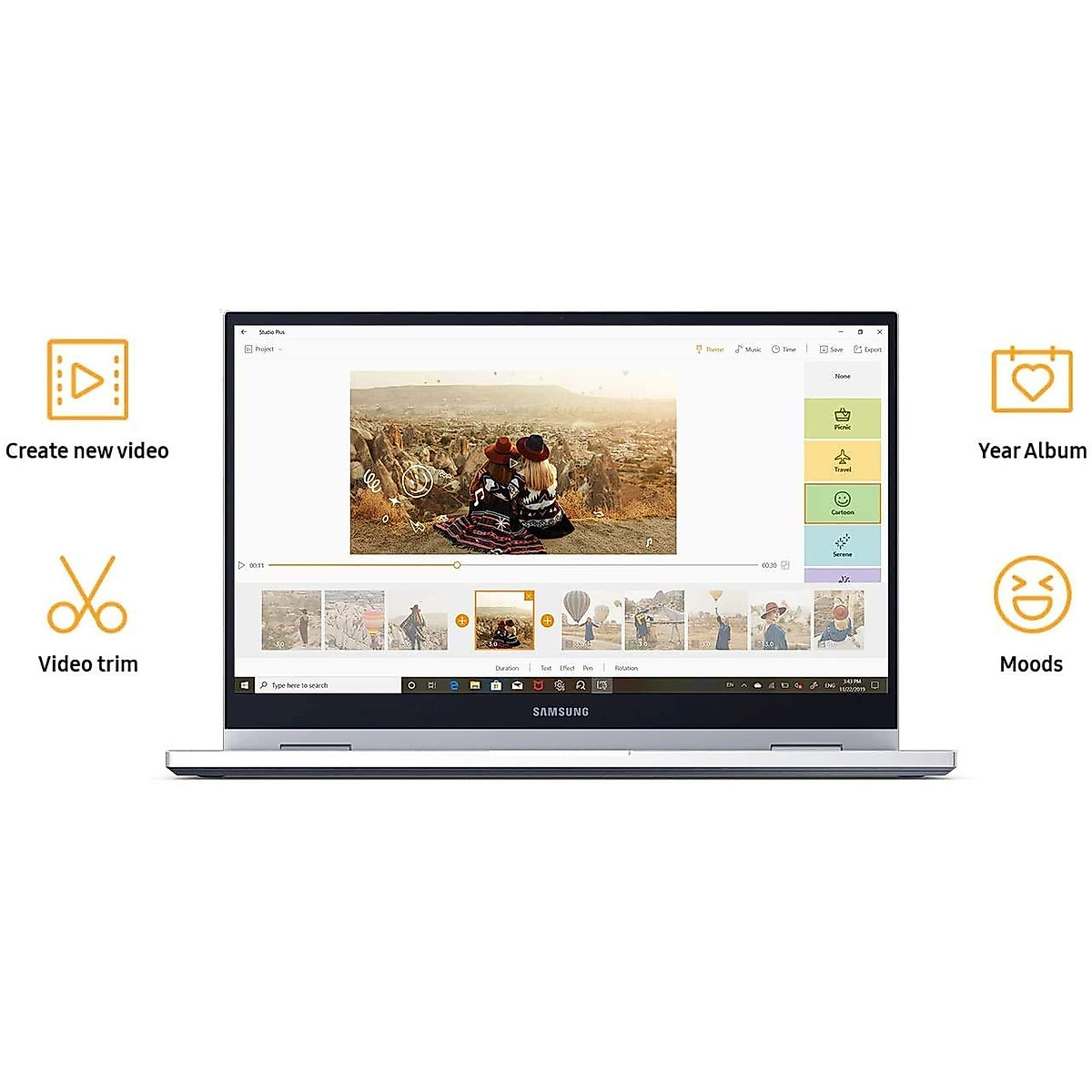 SAMSUNG 2020 Galaxy Book Flex Alpha 13.3" QLED FHD 1080p Multi-Touch 2-in-1 Business Laptop (Intel Quad-Core i5-10210U, 8GB RAM, 1TB SSD) Backlit, Wi-Fi 6, Windows 10 Home + HDMI Cable