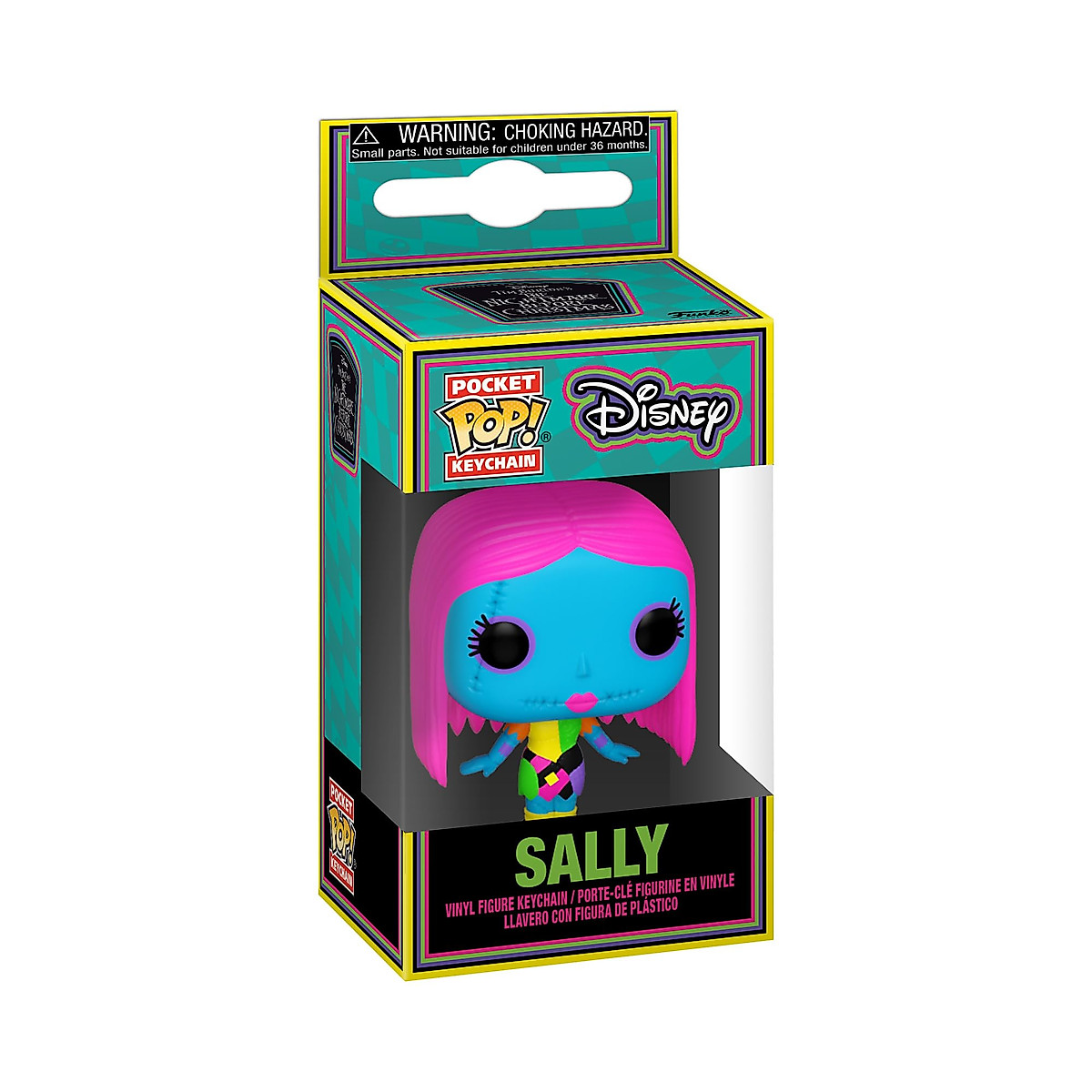 Funko Pop! Keychain: The Nightmare Before Christmas - Sally (Blacklight)