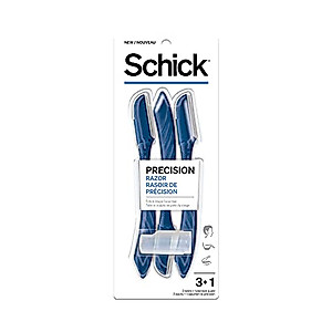 Schick Precision Razor â€” Precision Razor for Men, Edging Razors, Disposable Razors Men, 3 Count (Pack of 1)
