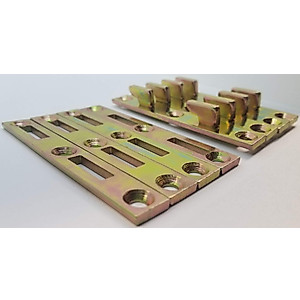 4" x 5/8" Bed Rail Fasteners Ylo Zinc 1/8" Mth Platte River Pkg 0f 4 Ea 130604 (4-Pack)