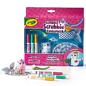 Crayola Scribble Scrubbie Mermaid Costume Playset, Toy for Kids, Gift