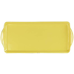 Calypso Basics, Sandwich Melamine Tidbit Tray, Lemon