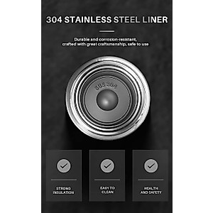 Smart Water Bottles with Digital Temperature Display Coffee Tea Infuser Bottle LED Thermal Cup Double Walled Vacuum Insulated Stainless Steel Flask Leak Proof Travel Mug Keep Warm…