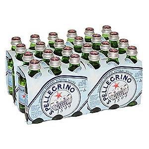 S.Pellegrino - Sparkling Natural Mineral Water - Case of 24 Glass Bottle of 250 ml/8.4 oz./ea