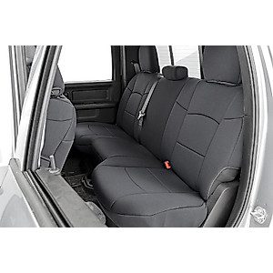 Rough Country Neoprene Front & 60/40 Rear Seat Covers for 19-22 Ram 2500-91044, Black