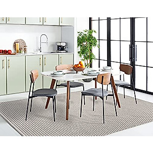 Safavieh Montauk Collection 5' x 8' Grey/Ivory MTK616F Handmade Cotton Area Rug