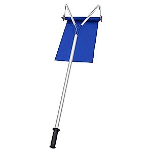 GYMAX Snow Roof Rake, 21FT Aluminum Roof Rake with Extendable Handle & Built-in Wheels, Lightweight Snow Shovel for House Roof Car Snow/Wet Leaf/Dribs Removal