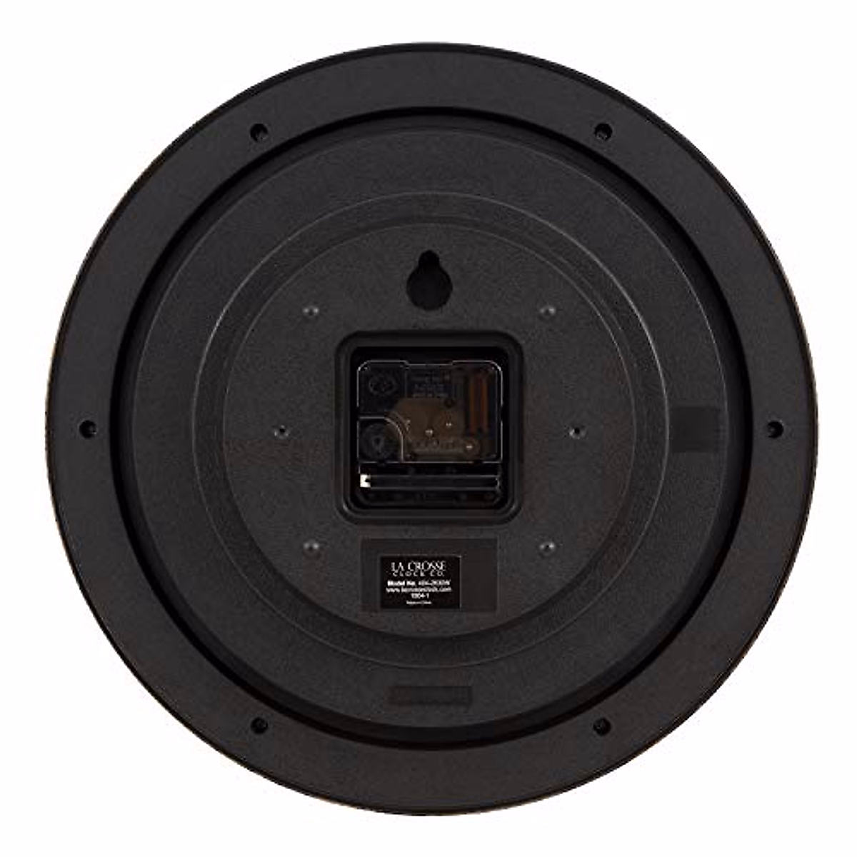 La Crosse Technology 404-2630W 12 Inch Evelyn Quartz Wall Clock with Silent Movement, 12", Brown