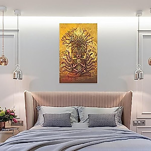 from Reincarnation to Nirvana Religious Art Poster Wall Art Paintings Canvas Wall Decor Home Decor Living Room Decor Aesthetic 16x24inch(40x60cm) Unframe-Style
