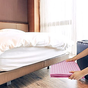 Mayniu Large Toy Storage Box Chest with Lid, Sturdy Toys Boxes Bin Organizer Baskets for Nursery, Closet, Bedroom, Playroom 25"x13" x16" (Pink)