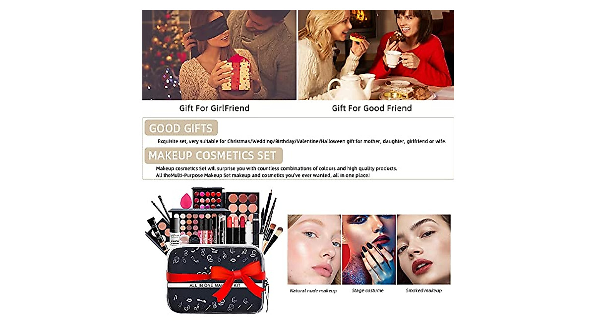 All-In-One Makeup Kit for Beginners & Pros - WAQIA Makeup Set