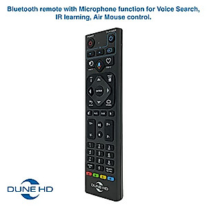 Dune HD Magic 4K / 4K Plus | Ultra HD | HDR10+ | Media Player | Smart Android TV Box | USB 3.0, HDMI, A/V, BT, WiFi 5GHz, 1Gbit, Voice Search, AirMouse, MKV, H.265, 4Kp60 (4GB/32GB)