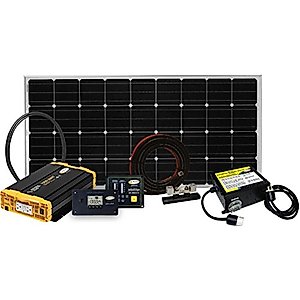 Go Power! Weekender ISW Complete Solar and Inverter System with 190 Watts of Solar