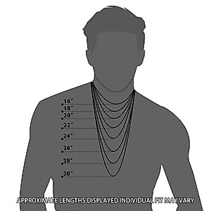 REVEMCN Stainless Steel Jesus Cross Pendant Necklace for Men Women 20-24 Inches Rolo Chain Christian Gifts for Men Faith