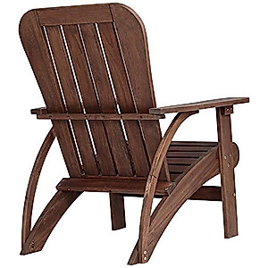 Teal Island Designs Dylan Dark Wood Outdoor Adirondack Chair