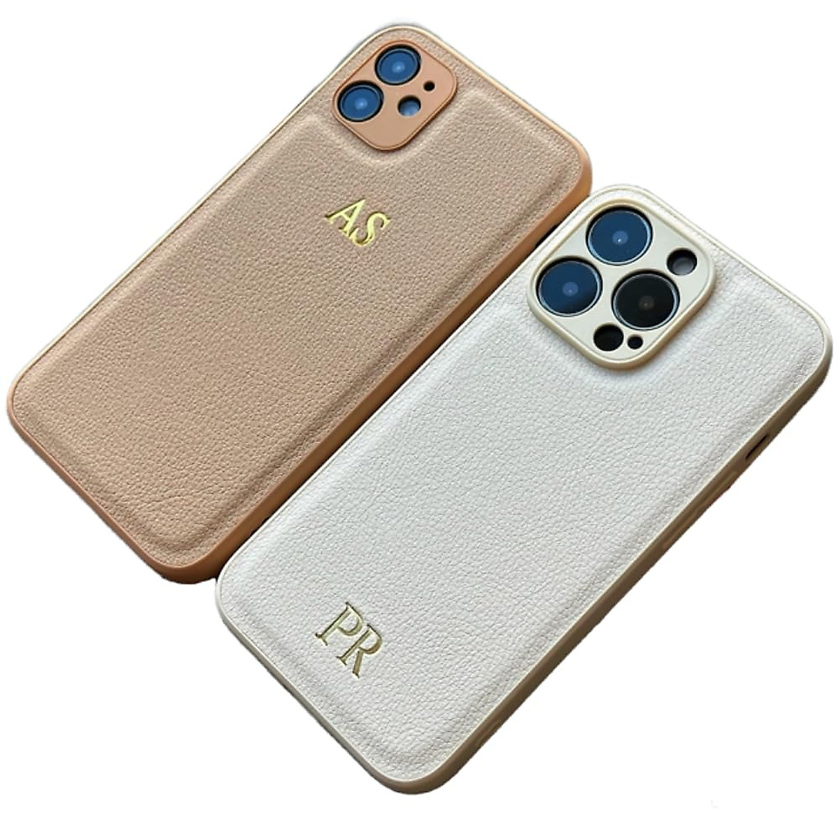 Custom Embossed iPhone Case - Personalized Leather Case for iPhone 15, 14, 13, 12, 11, XR, XS, X, 8, 7 Plus, Pro, Max, SE, Mini - Custom Text, Date, Name, Initials, Monogram, Engraving, Gift idea