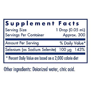 Allergy Research Group - Selenium High Dose Drops - Liver and Immune Support - 15 mL (0.50 fl oz)