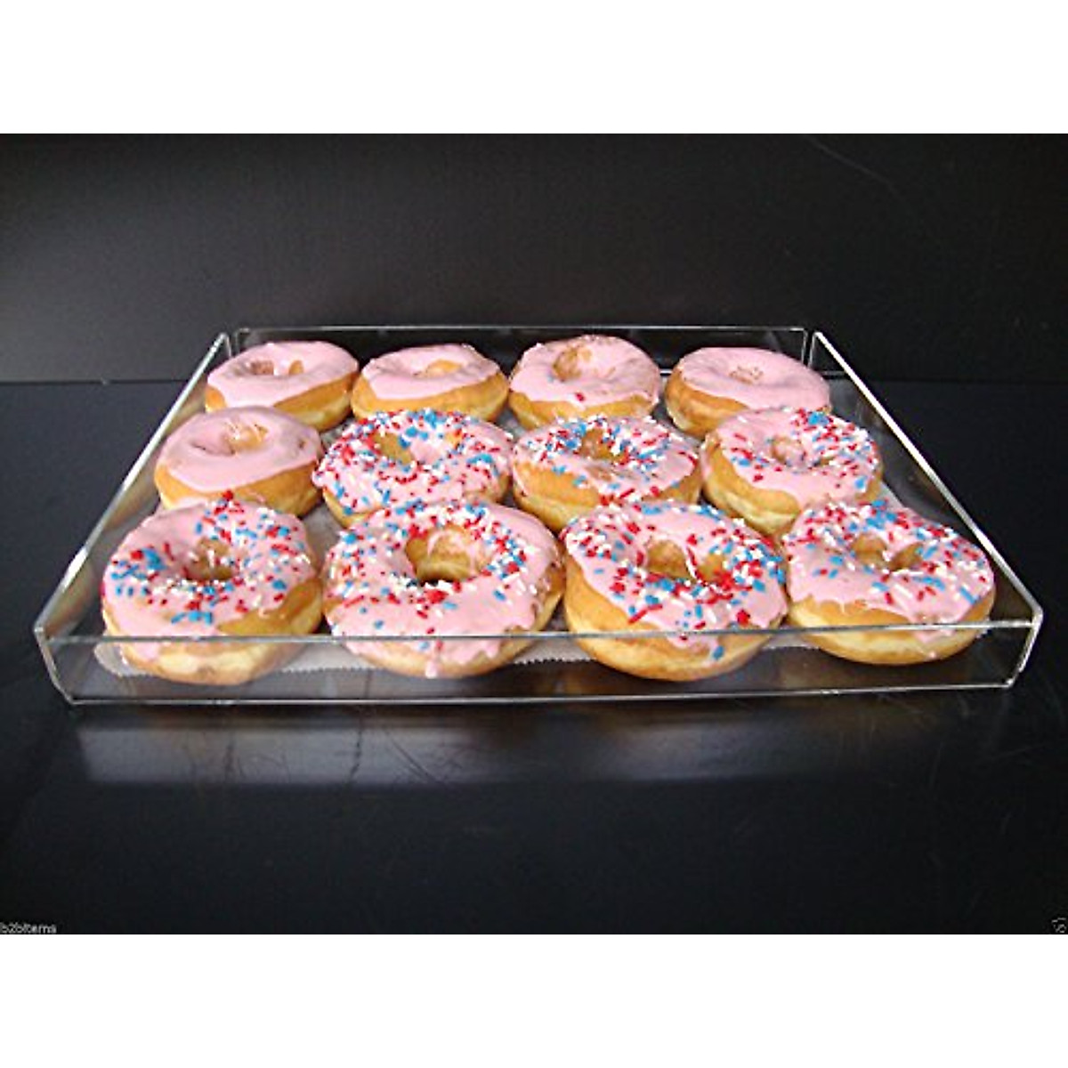 Displays2buy Acrylic Pastry Bakery Donut Bagels Cookie Display Case w/3 trays