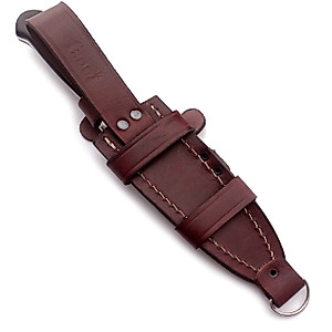 GCS Handmade Handle D2 Tool Steel Tactical knife Hunting Knife Camp Knife with leather sheath Full tang blade designed for Hunting & EDC GCS 314