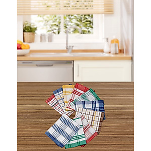 Innov8 Home Assorted Cotton Kitchen Towels, Set of 10 - Ultra Absorbant Towels for Kitchen