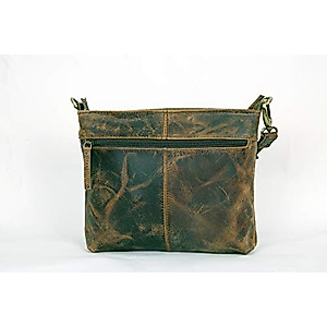 Leather Crossbody Purse for Women- Small Crossover Cross Body Bag Long Over the Shoulder Sling Womens Purses and Handbags