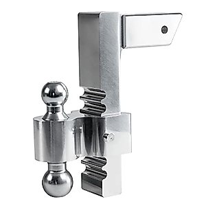 ANDERSEN HITCHES | Truck Tow Accessories | Rapid Hitch | Adjustable Extra Heavy Duty Trailer Hitch | 1,500 lb tongue weight, Dual 2" and 2-5/16" Ball Receiver, 10-inch Aluminum Rise/Drop Shank | 3413