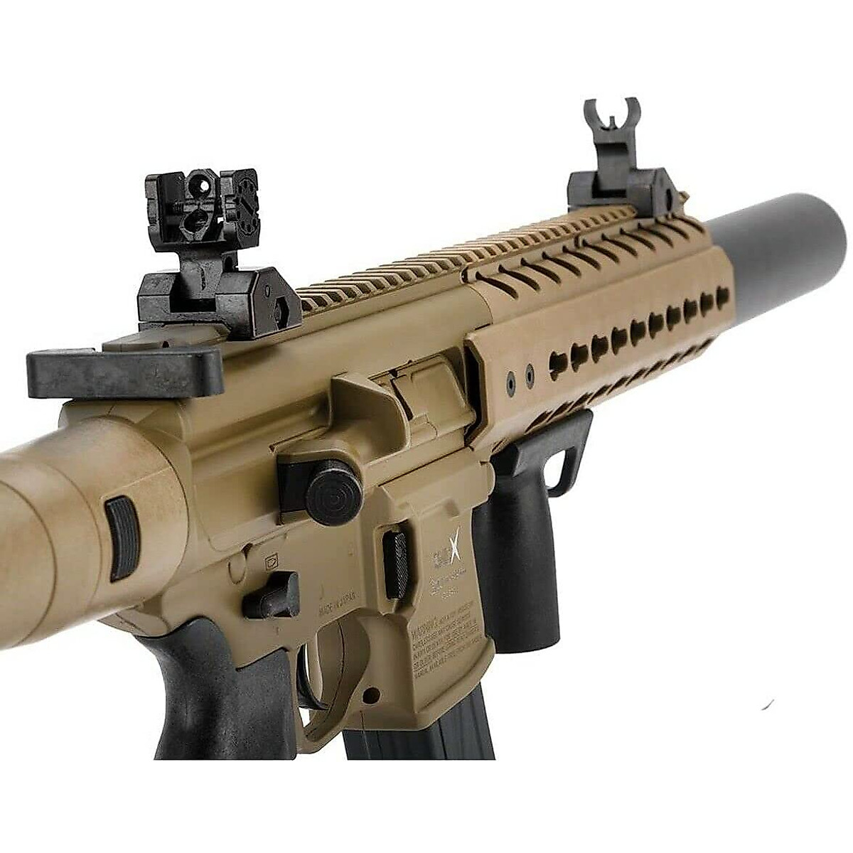 Sіg Sauer MCX .177 Cal CO2 FDE Air Rifle with Wearable4U CO2 90 Gram (2 Pack) and 500x Pellets Bundle