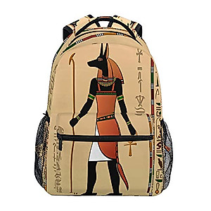 AUUXVA Backpack Antique Egypt Egyptian Cuneiform Travel Daypack Large Capacity Rucksack High School Book Bag Computer Laptop Bag for Girls Boys Women Men