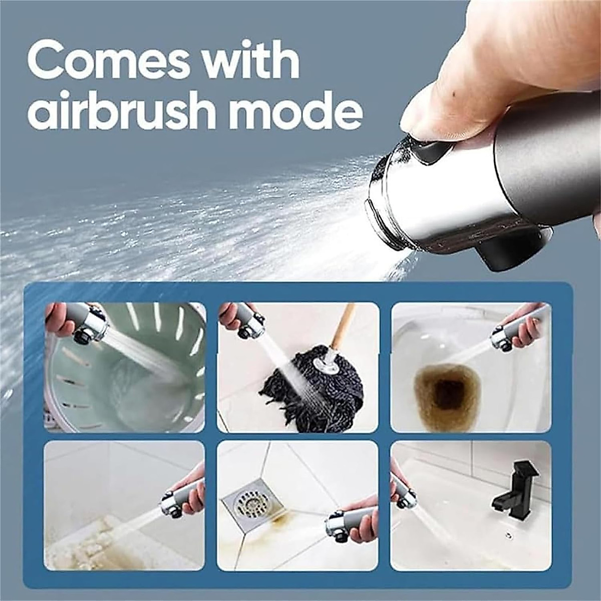 Iondrops Showerhead - 2024 Best Drivse Ion Drops Showerhead, German Multifunctional Massage Shower, Adjustables Pressure Turbocharge Handheld Shower Head With 10 Pcs Filter (10 Filter)