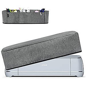TRO&HOM Cover for Cricut Maker 3/Cricut Maker/Explore Air 2, Dust Cover with Pockets for Tools Cricut Accessories, Pens, Cicut Maker Circut Maker 3 Cover Scrapbooking Die-Cut Machine Cover
