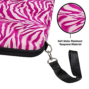 Soft Luxurious Animal Print 13.3 inch Sleeve Case Laptop Pouch Bag for MacBook Air/Pro 13, Samsung, Lenovo, HP, Dell, Google Chromebooks