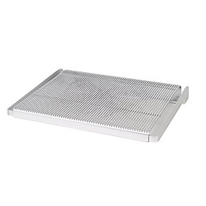 SilverStone Technology NB04 Lightweight Aluminum Cooler with Low Noise 200mm Fan for up to 15-Inch Notebook, SST-NB04S, Silver