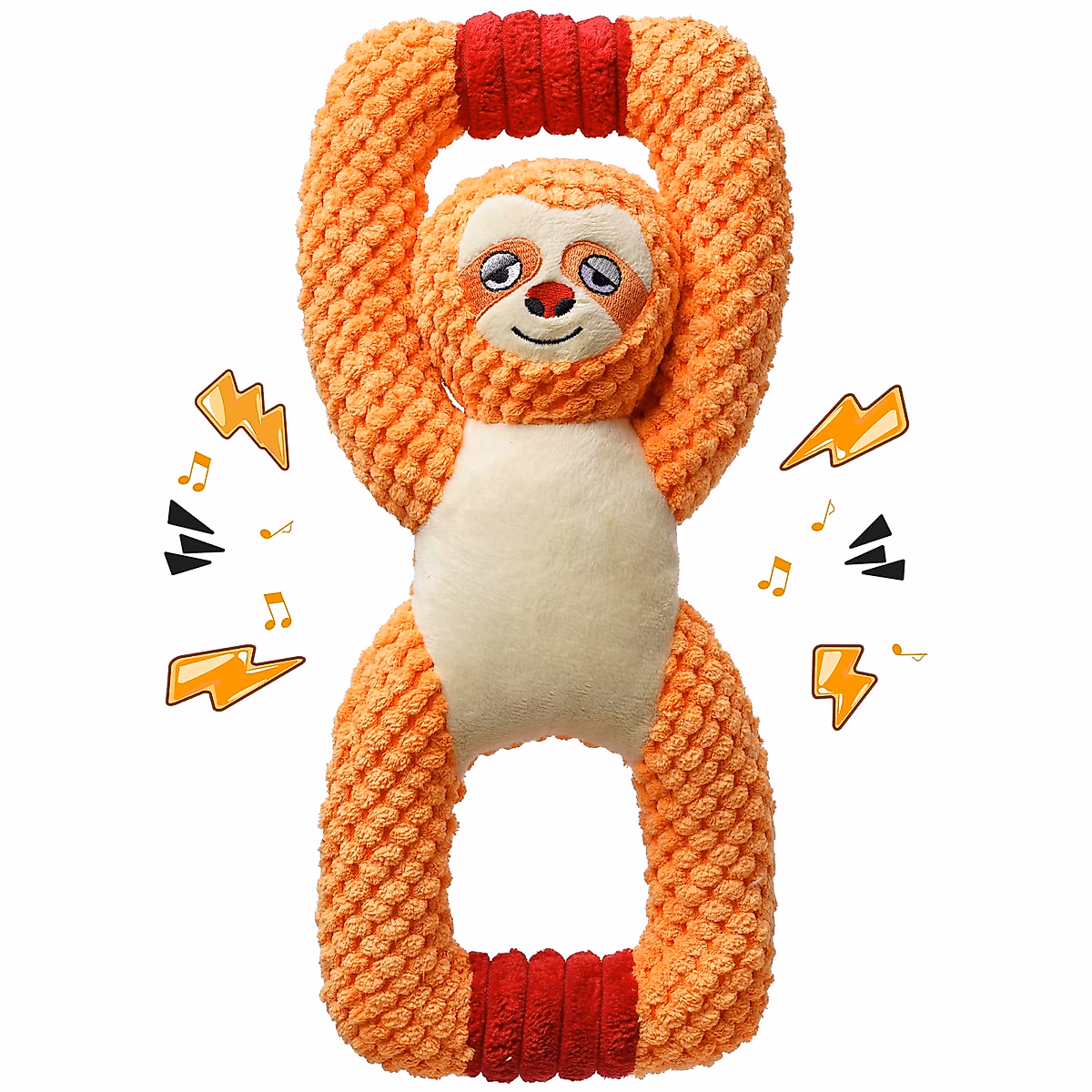 samtotopets Large Squeaky Dog Toys, Stuffed Animal Dog Plush Toy,Interactive Puppy Toys with Crinkle Paper for Small, Medium, and Large Dogs,Daily Companionship, Training Reward Gift.